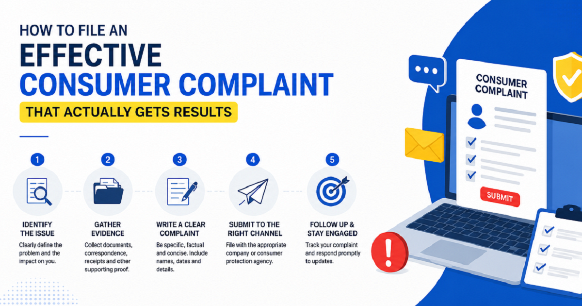 How to File an Effective Consumer Complaint That Actually Gets Results ...